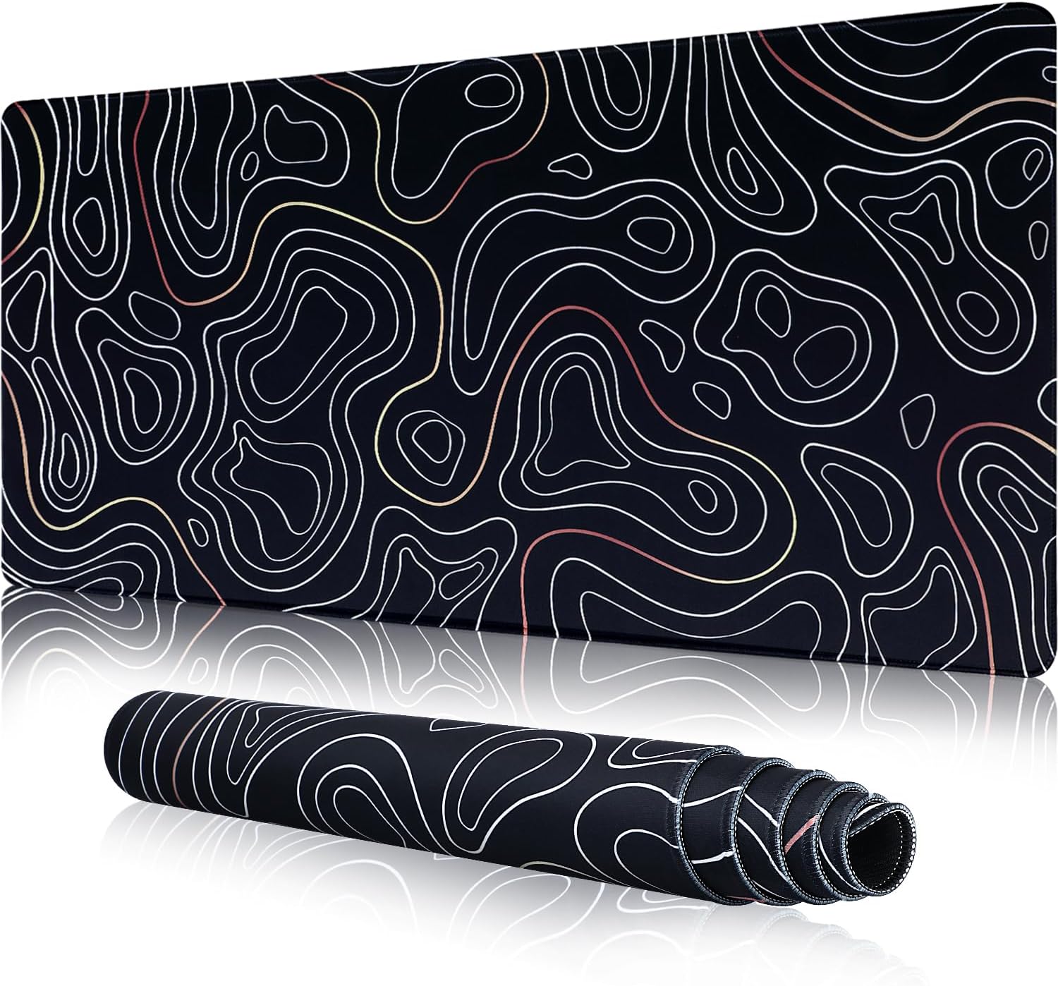 Amazon.com: MELLIFLURORA Large Gaming Mouse Pad with Stitched Edges ...