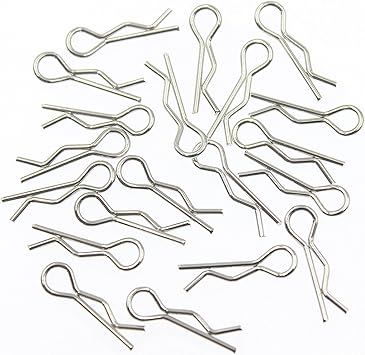 Amazon.com: Hobbypark Micro RC Body Clips Bent Springy R Pins for 1/18 ...