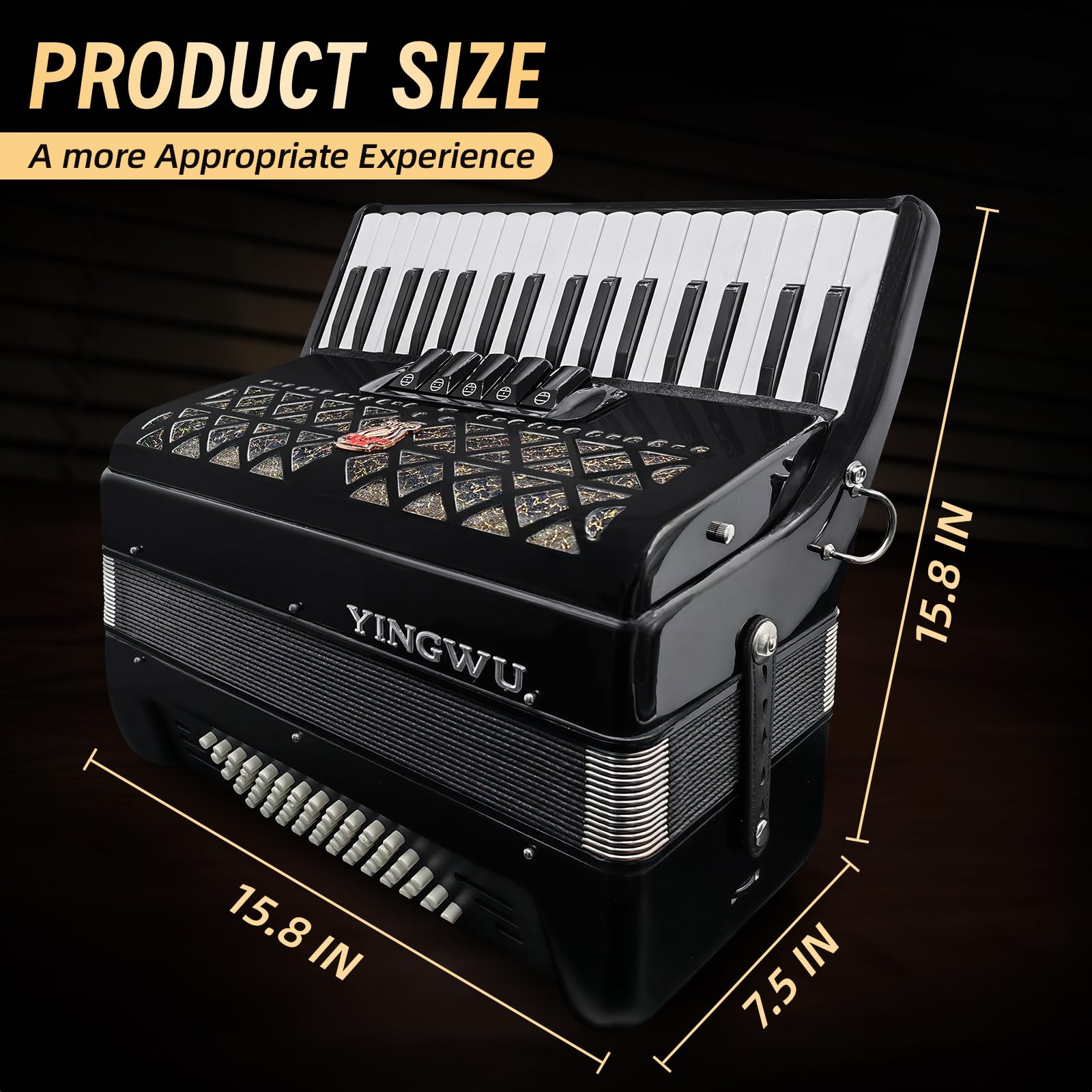 Basic Line Akkordeon Wunschakkordeon Accordion 37 Key 96 Bass