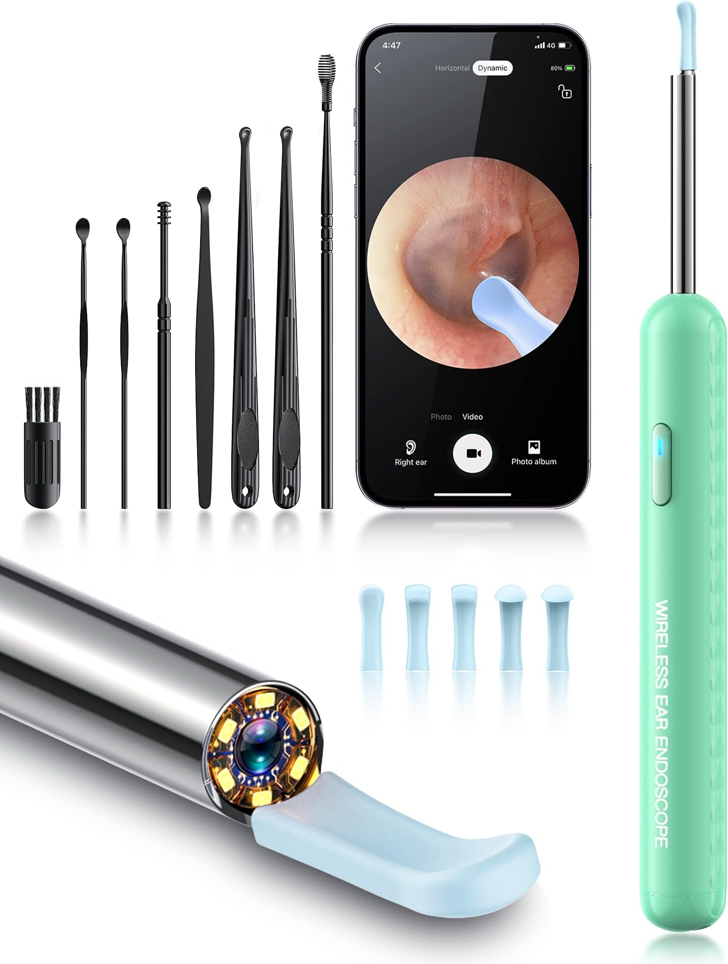 Amazon.com: Loyker Ear Wax Removal Tool Camera, Ear Cleaner with 1080P ...