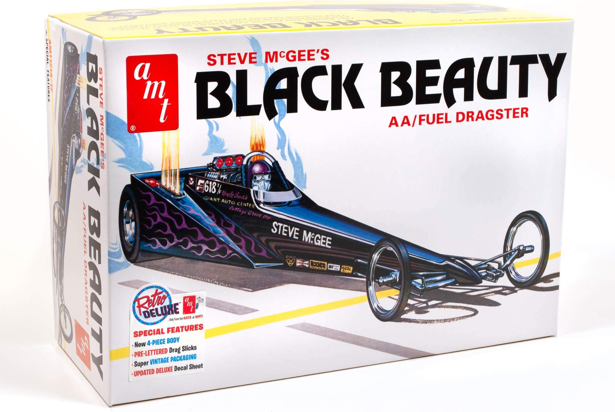 Amazon.com: AMT Digger Dragster Fooler Fueler 1:25 Scale Model Kit ...