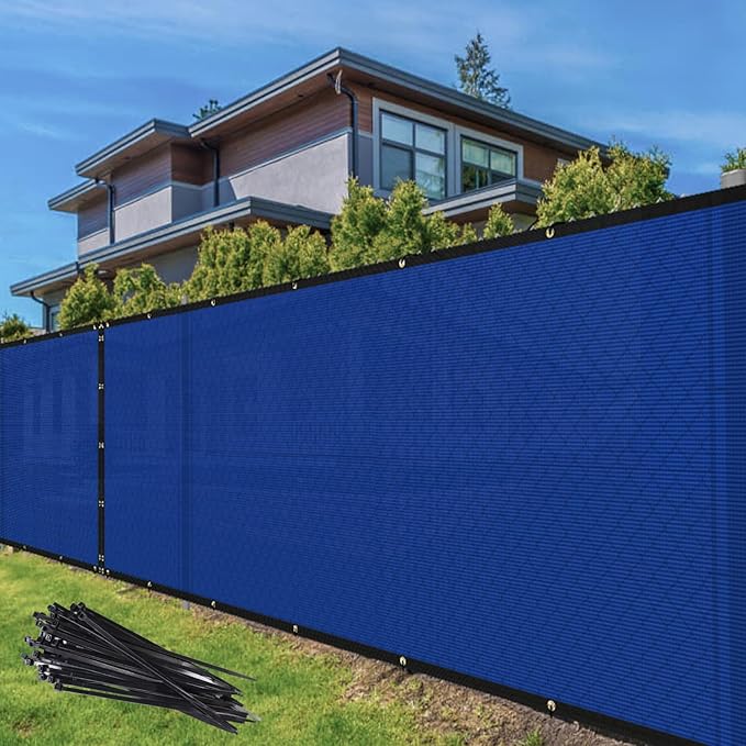 Amazon.com : TANG Privacy Fence Screen Blue 4' x 7' for Patio Garden ...