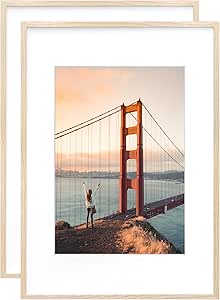 Amazon.com - KINLINK A1 Picture frame Natural Wood, Wood frame with ...