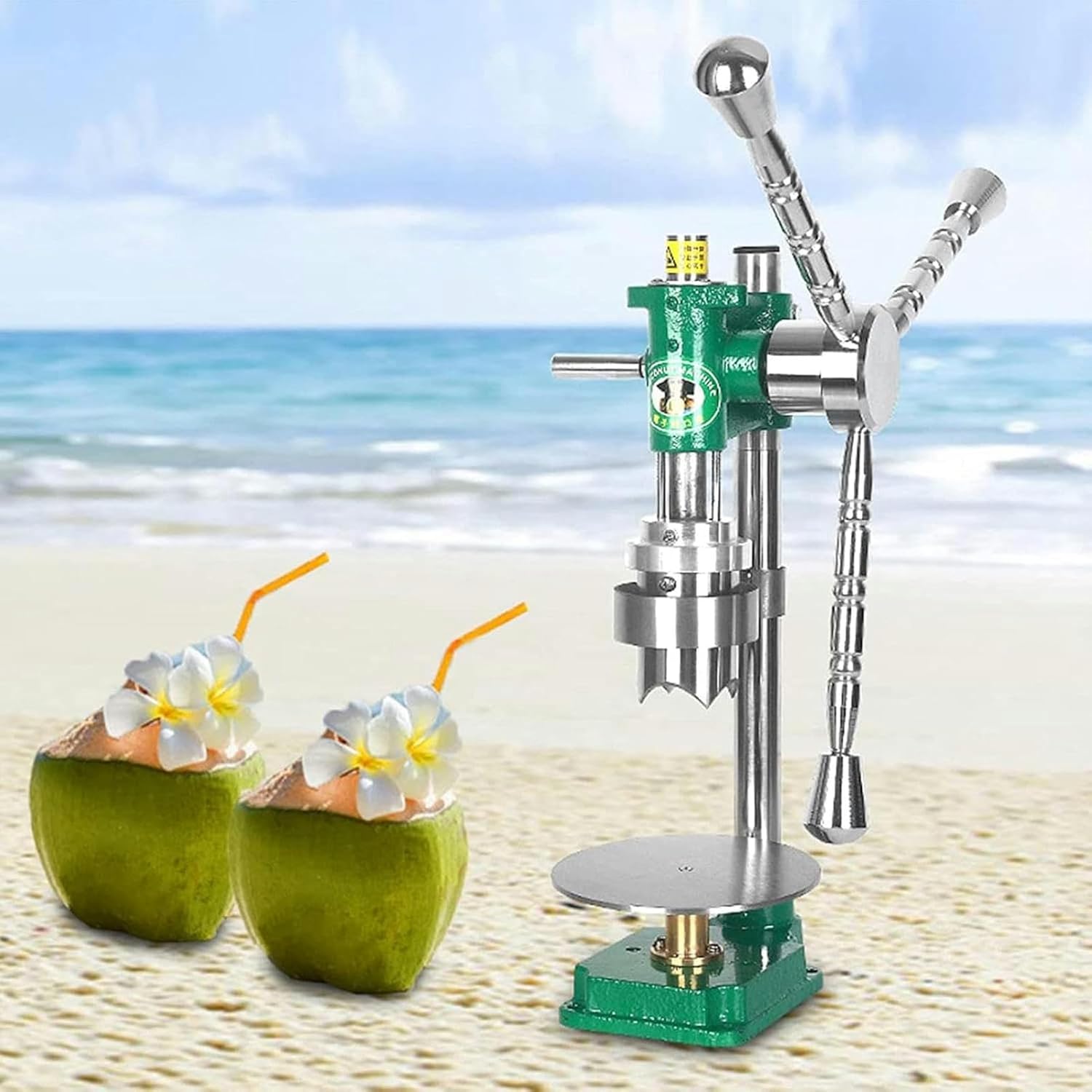 Amazon.com: Manual Coconut Hole Opening Machine Coconut Opener Tool ...
