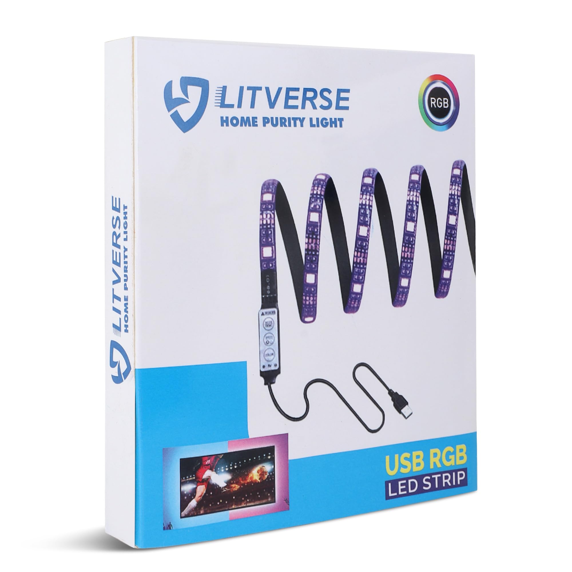 Buy LITVERSE Light Strips 1Meter | RGB 5050 Color Changing LED Strip ...