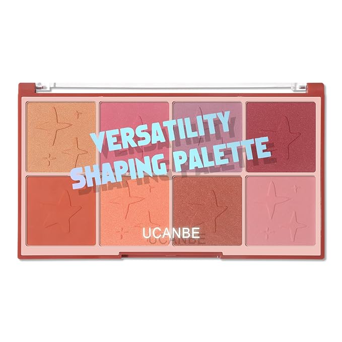 Amazon.com : UCANBE 8 Colors Face Blush Palette - Velvety Matte ...