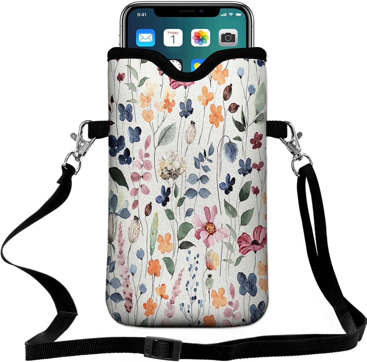 Amazon.com: Universal Neoprene Cell Phone Pouch 7.1 X 4 in Mobile ...