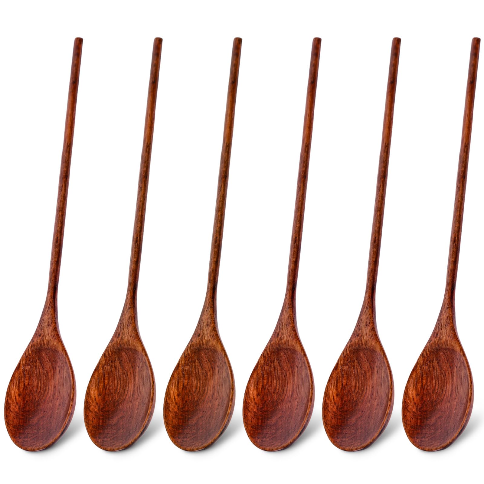 Snapklik.com : HANSGO Long Handle Wooden Cooking Spoons