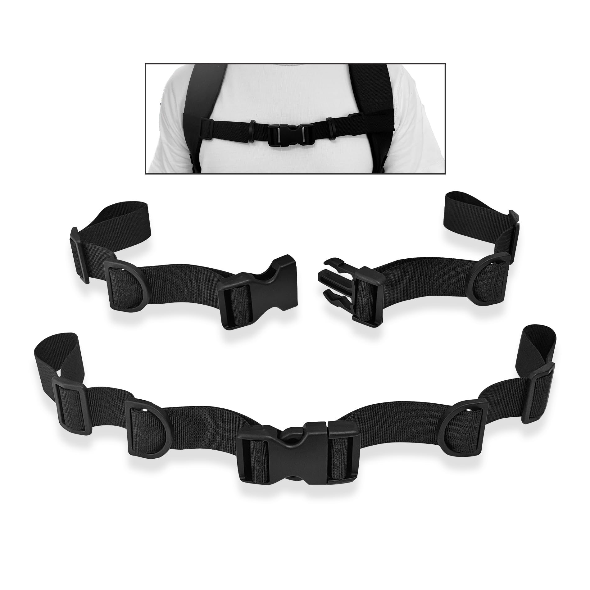 UBRAVE 2 Pcs Backpack Chest Strap,Adjustable Backpack Chest Strap ...