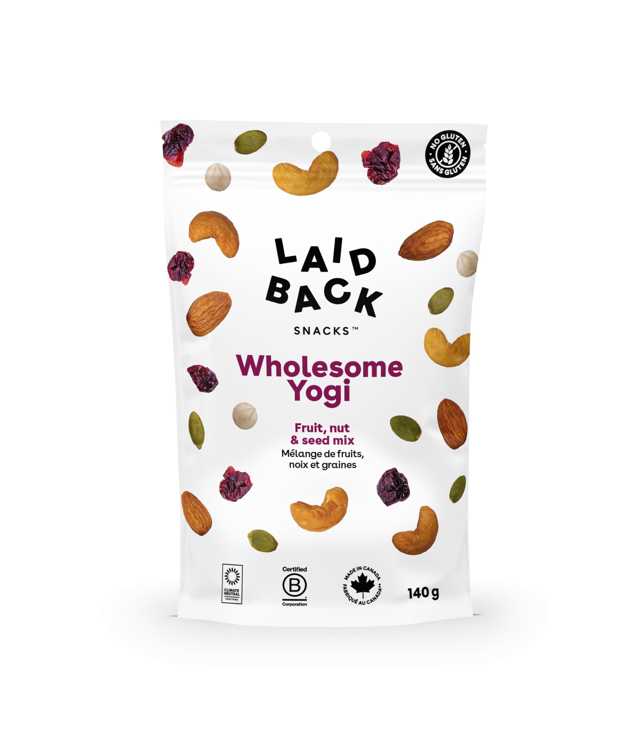 Laid Back Snacks Wholesome Yogi 140g : Amazon.ca: Grocery & Gourmet Food