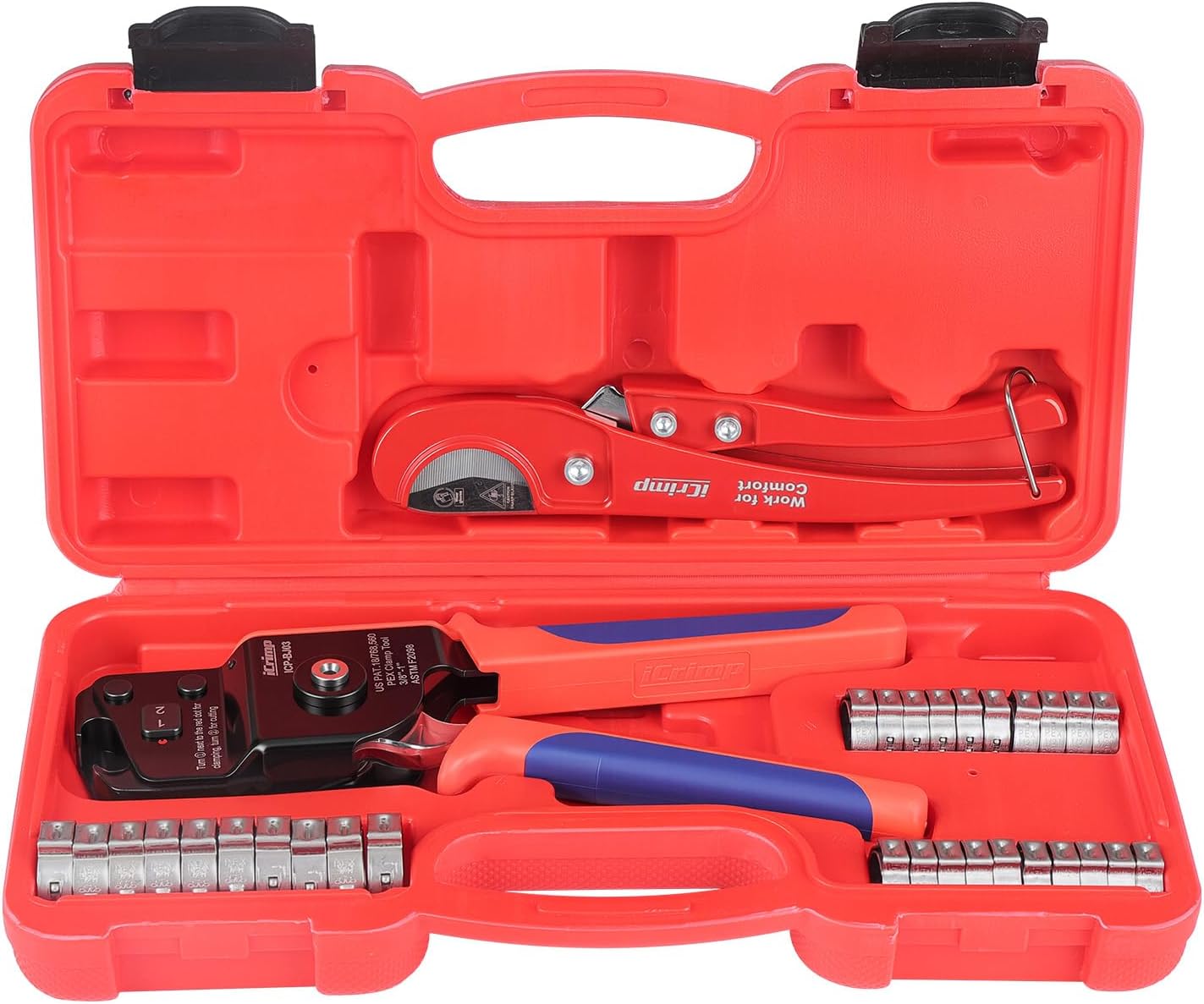iCrimp KIT-BJ03 PEX Crimping Tool Kit with Multifunctional PEX Clamp ...