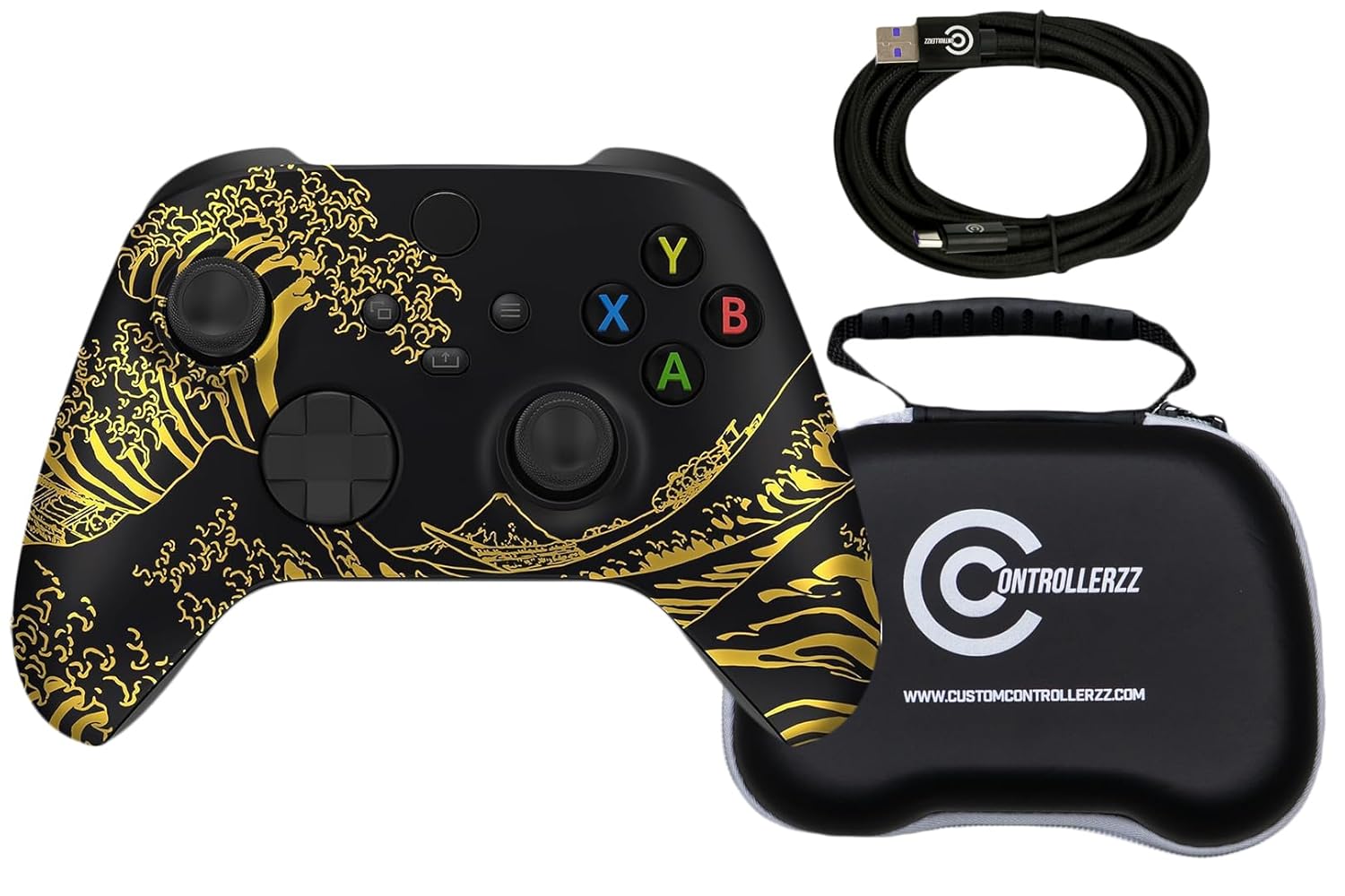Amazon.com: Custom Controllerzz Gold Waves Controller Bundle – Includes Gold Waves Custom ...