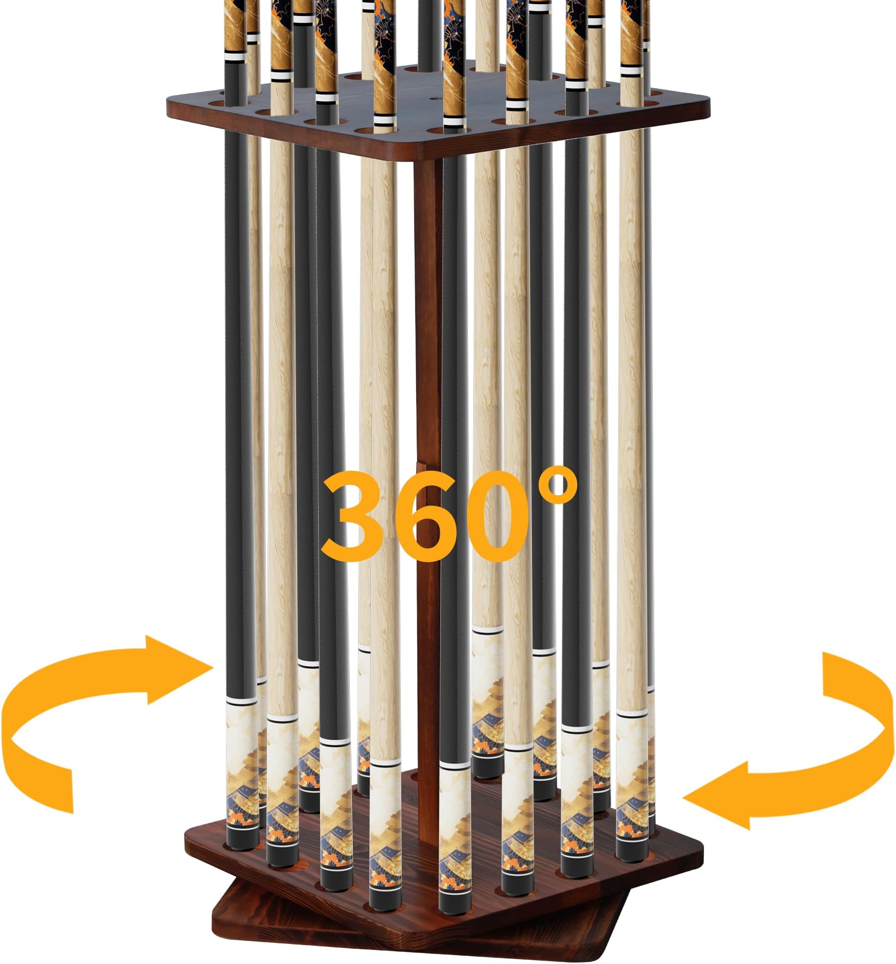 Amazon.com: Lnmuzm Pool Cue Holders for Billiard Room, Pool Stick ...