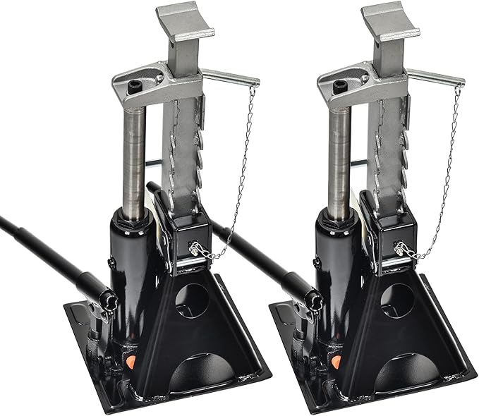 Amazon.co.jp: Fkstyle【ジャッキとスタンドが一体化】リジットラック 2個セット 3t 油圧式 ジャッキスタンド 馬 高さ調整 280-530mm オートロック 耐荷重 一級 ...