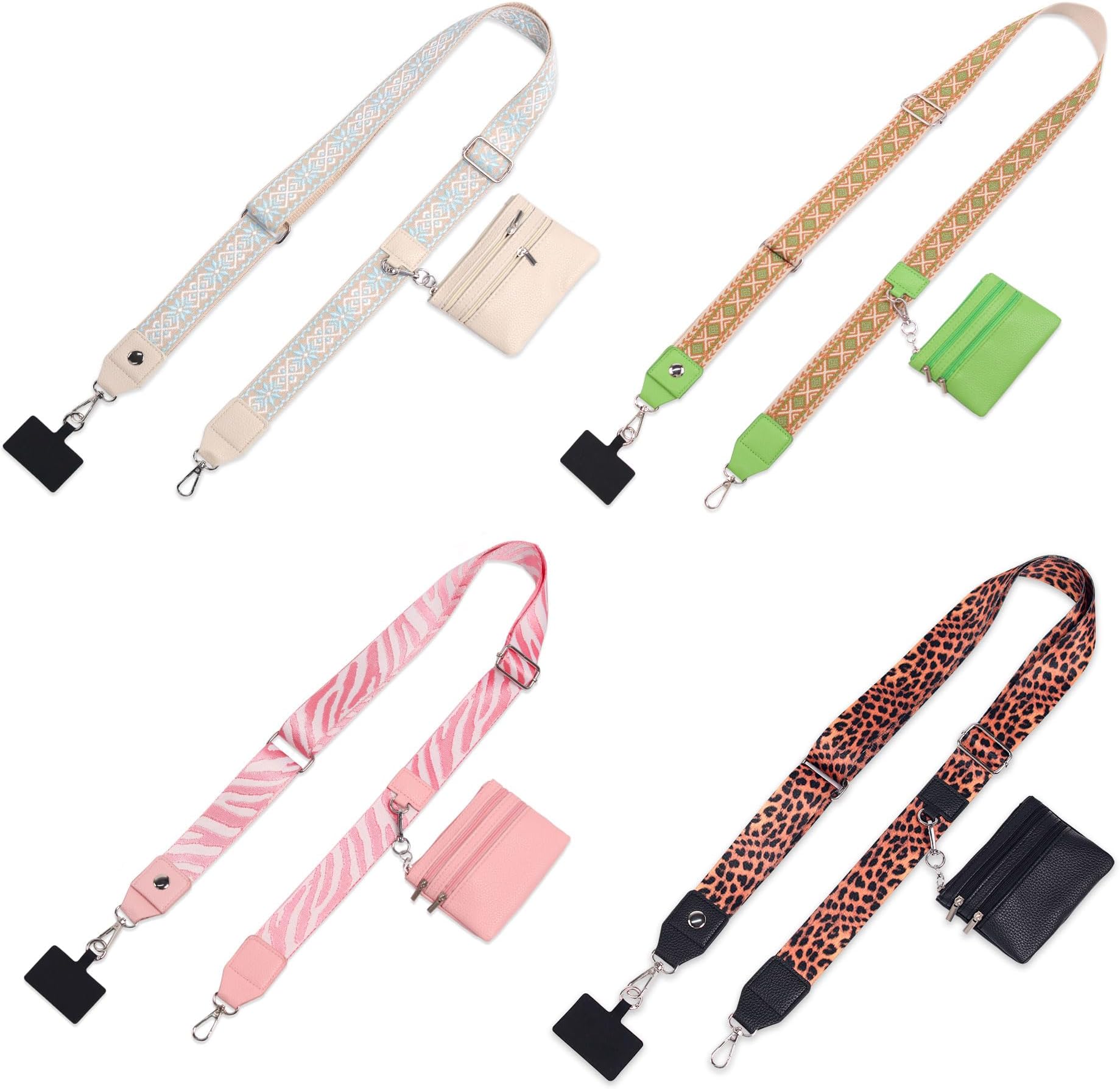 Amazon.com: 2 Pack Clip and Go Strap for Phone with Wallet Crossbody ...