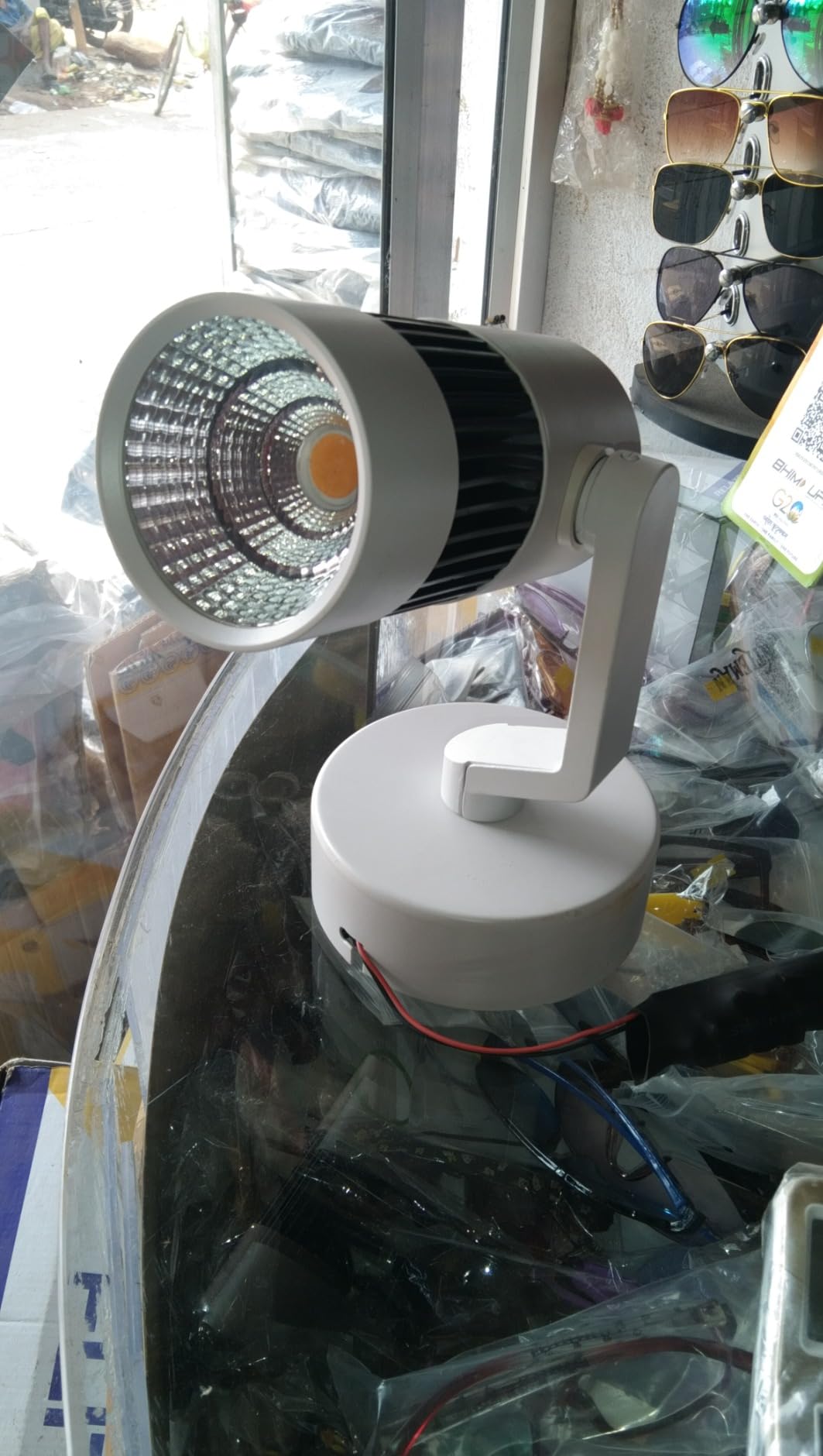 Errol 16 watt White Body Adjustable Surface Mounted LED Spot Wall Light ...