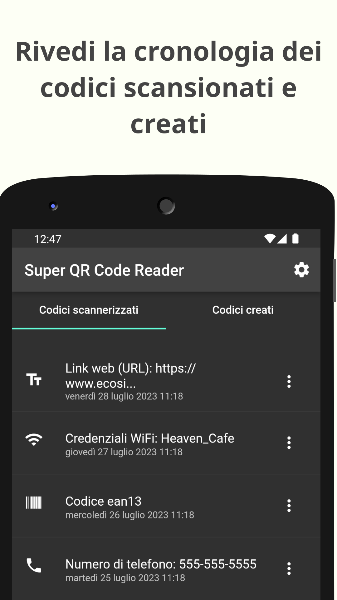 Super QR Code Reader: app su Amazon Appstore