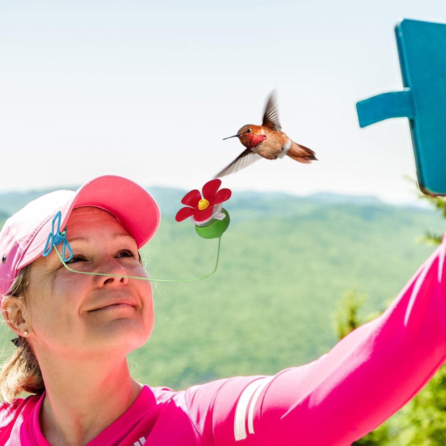 Amazon.com : Hat Hummingbird Feeder - Glass Humming Bird Feeder ...