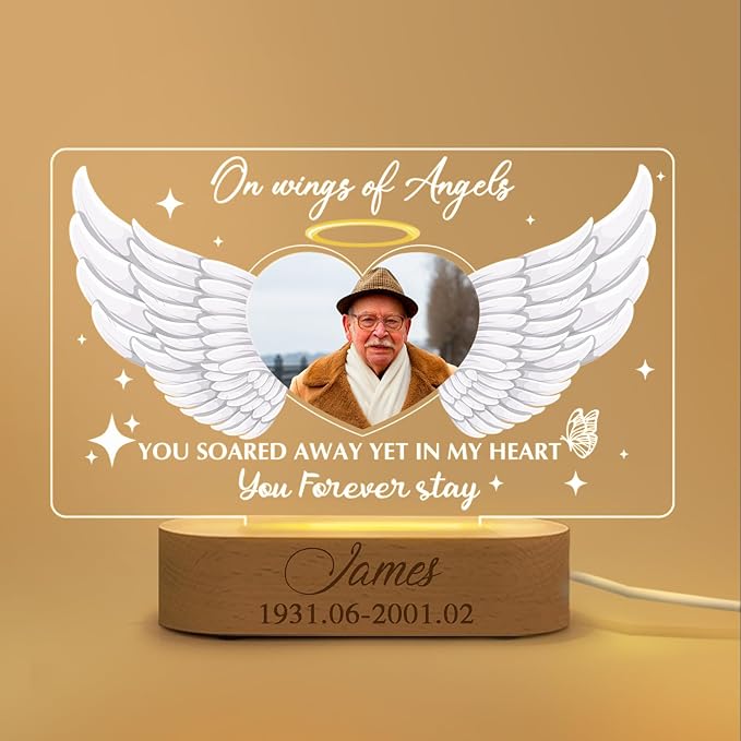 Personalized Memorial Gifts, Memorial Night Light Gifts in Memory of ...