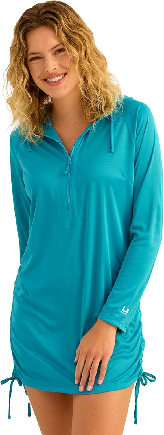 Amazon.com: Huk Women's Standard Pursuit Coverup, Performance Fishing ...