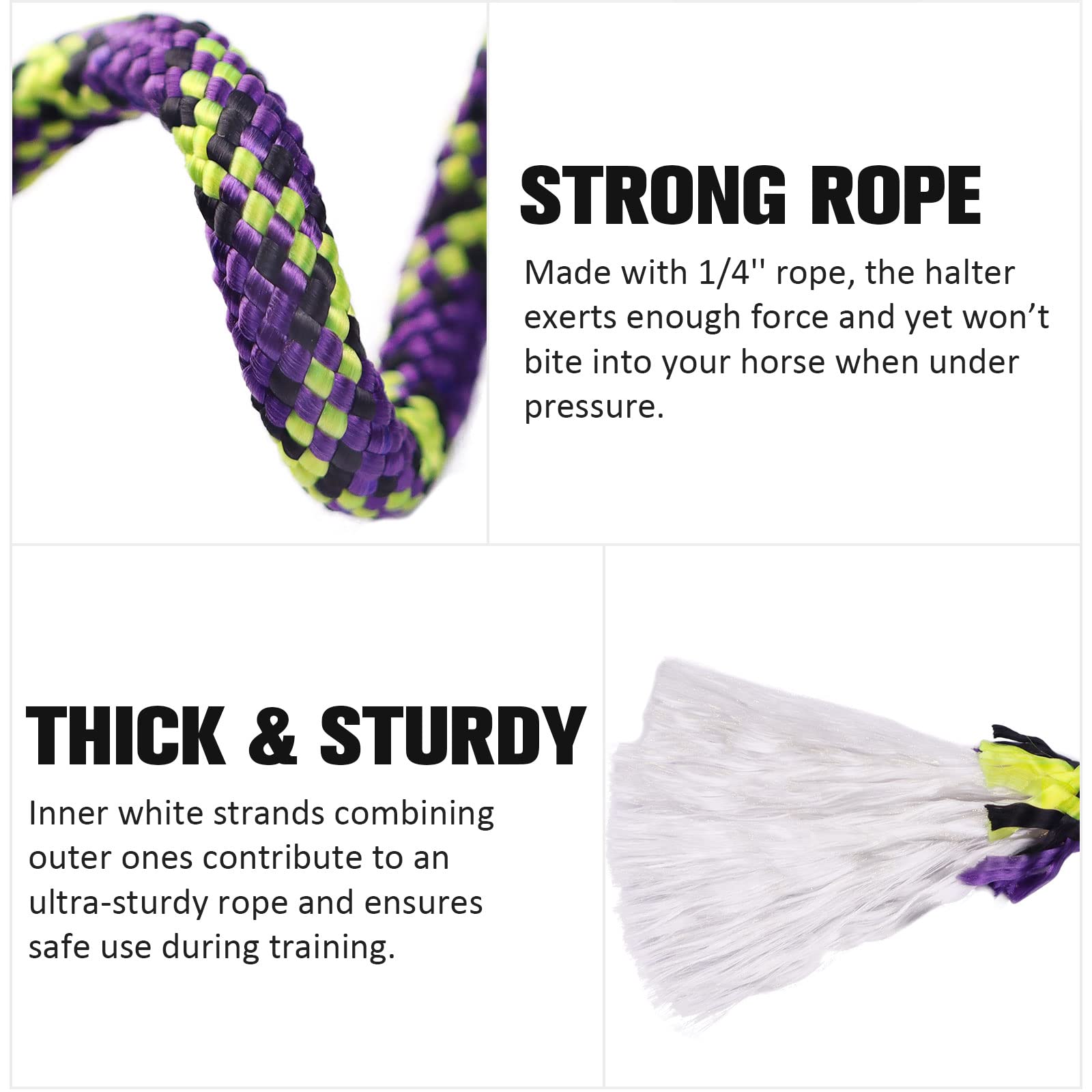 Snapklik.com : Harrison Howard Rope Halters For Horses Super Sturdy ...