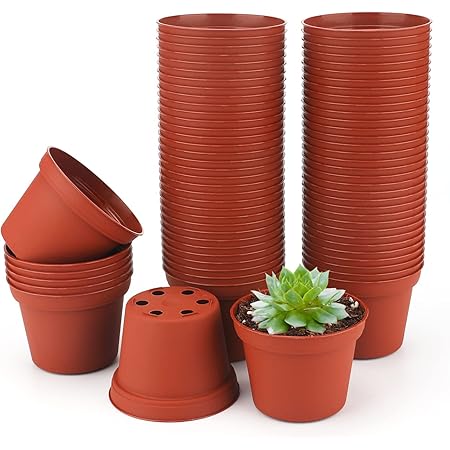 Amazon.com: 50 New 3 Inch Plastic Nursery Pots ~ Pots are 3 Inch Round ...