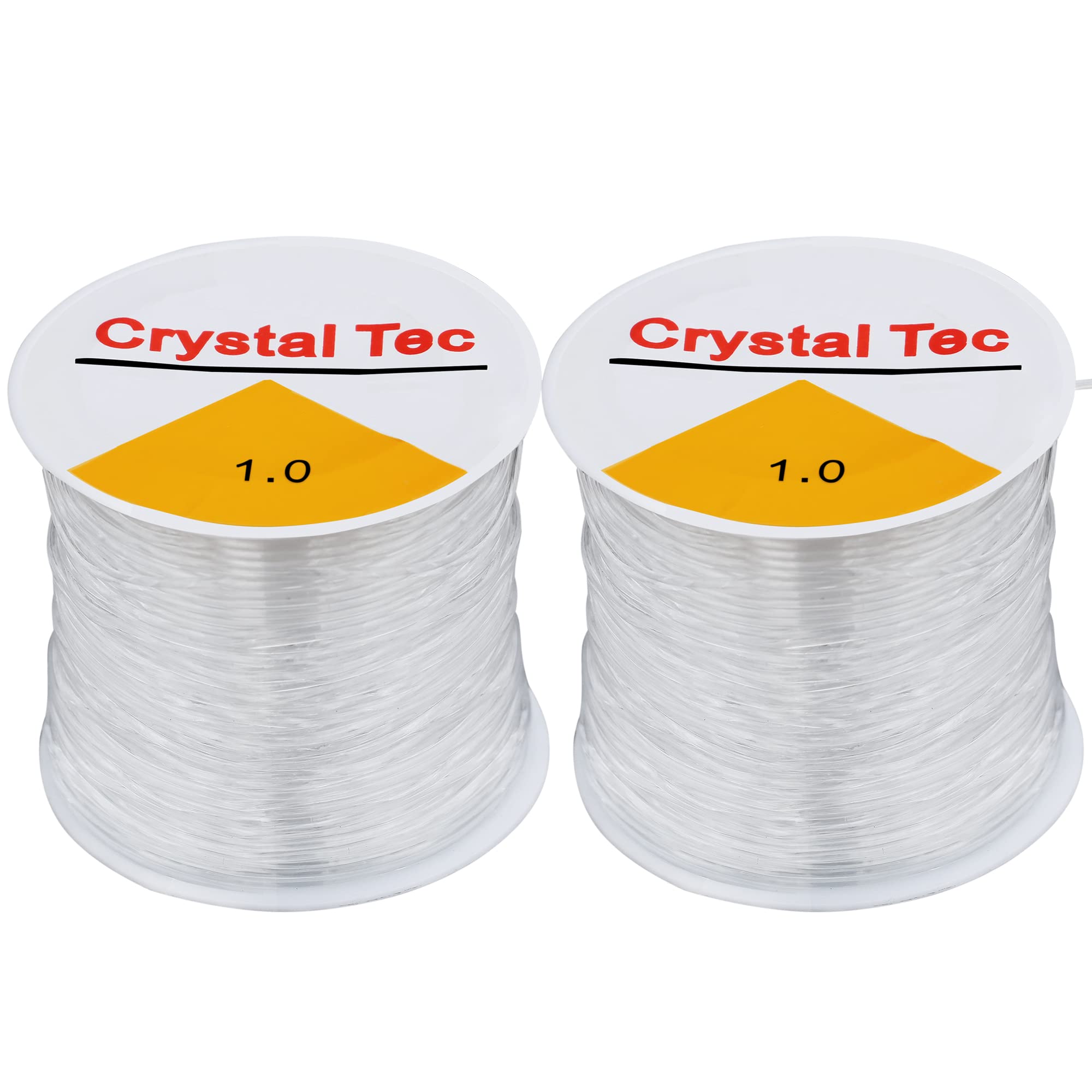 TRIXES 20M Clear Elastic Spool x2 – 1mm Strong & Stretchy Cord for ...