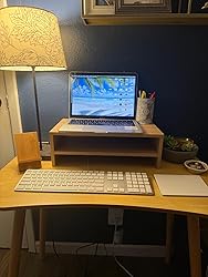 Amazon.com: FITUEYES Monitor Stand - 2 Tier Computer Monitor Riser with ...