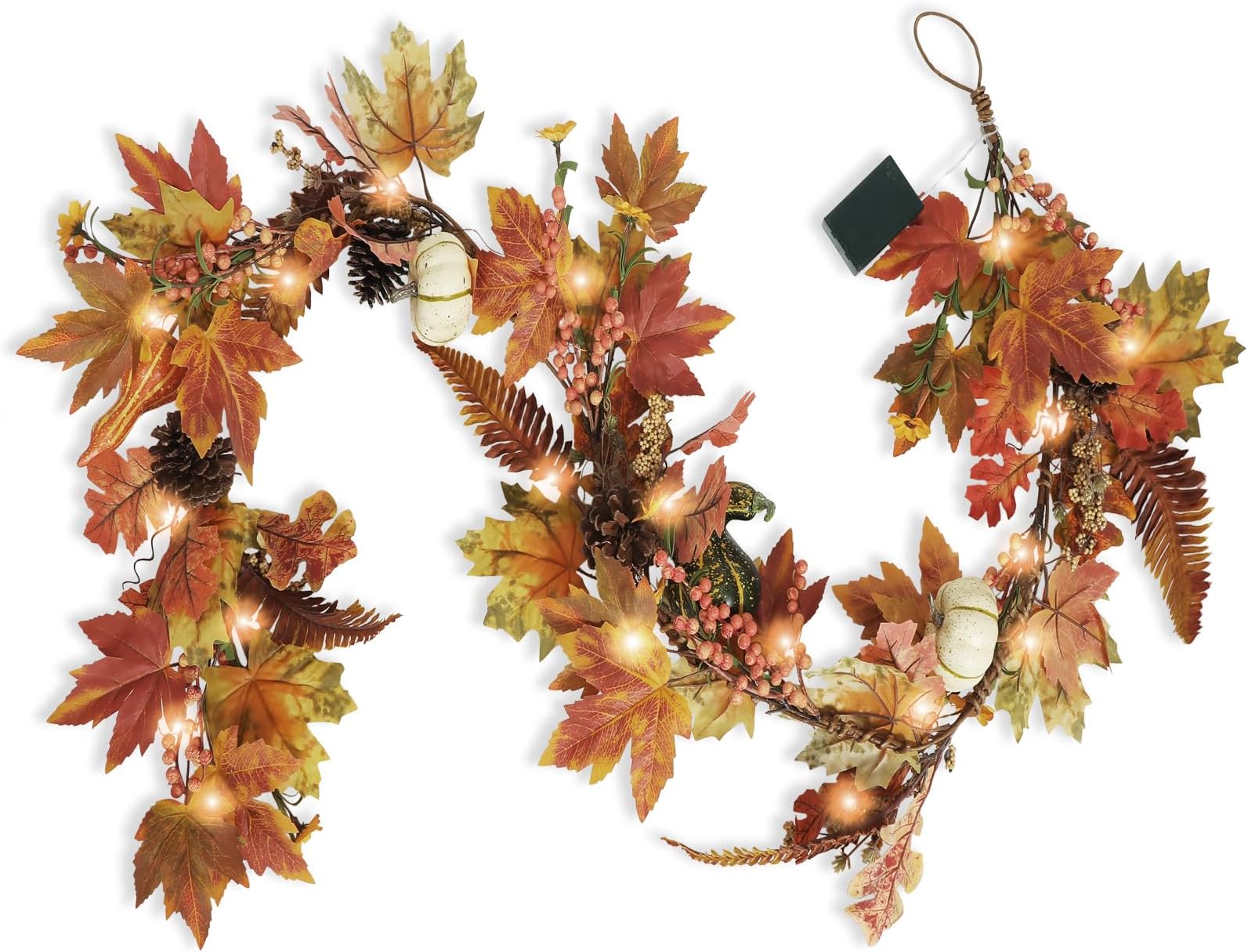Amazon.com: 2 Pack Fall Maple Leaf Garland Clearance - 6.5ft/Piece ...