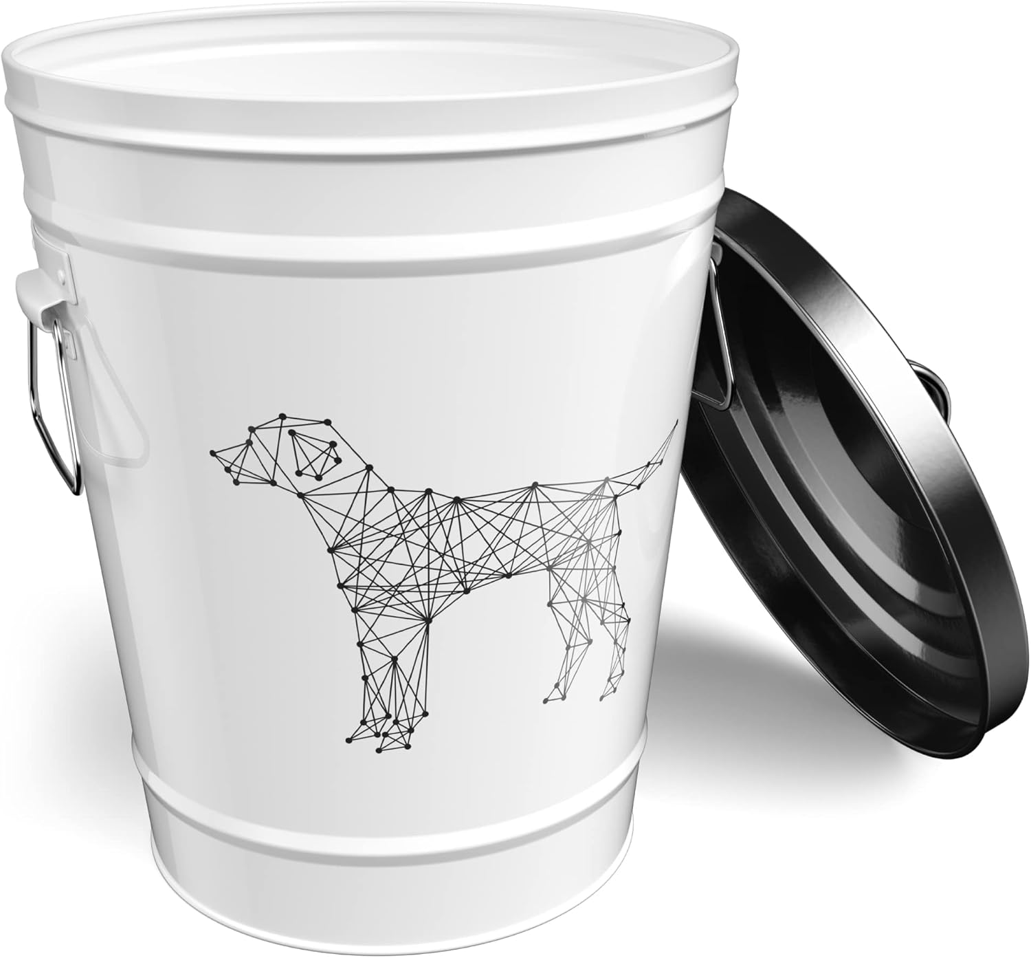 Pet Supplies : Amici Home Zentangle Pet Dog Canister | Dog Food Storage ...