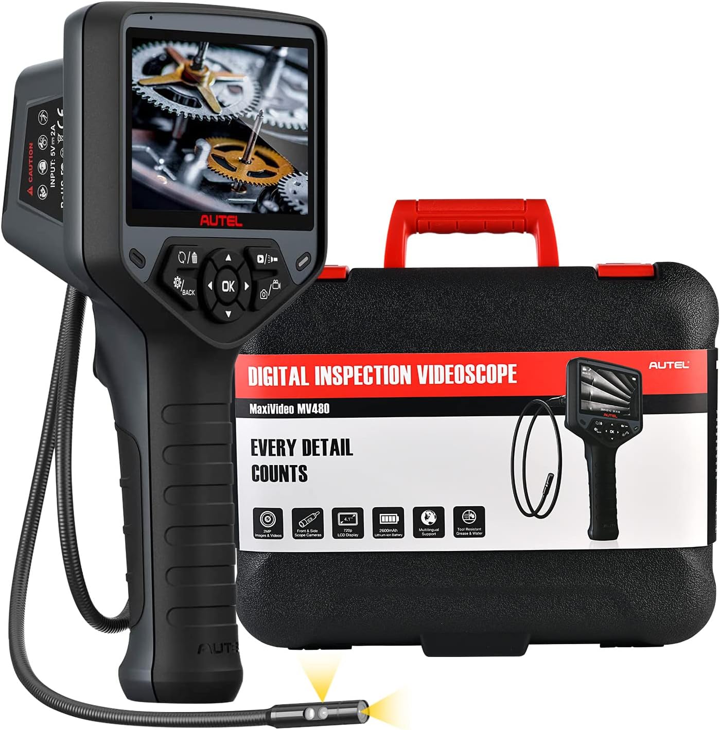 Buy Autel MaxiVideo MV480 Inspection Camera, 1080P HD Industrial ...