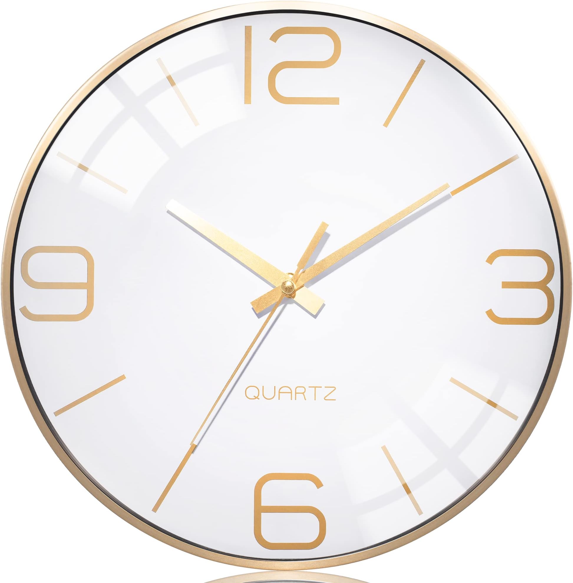 Amazon.com: Rulart Decorative Wall Clock for Living Room,Modern Round ...