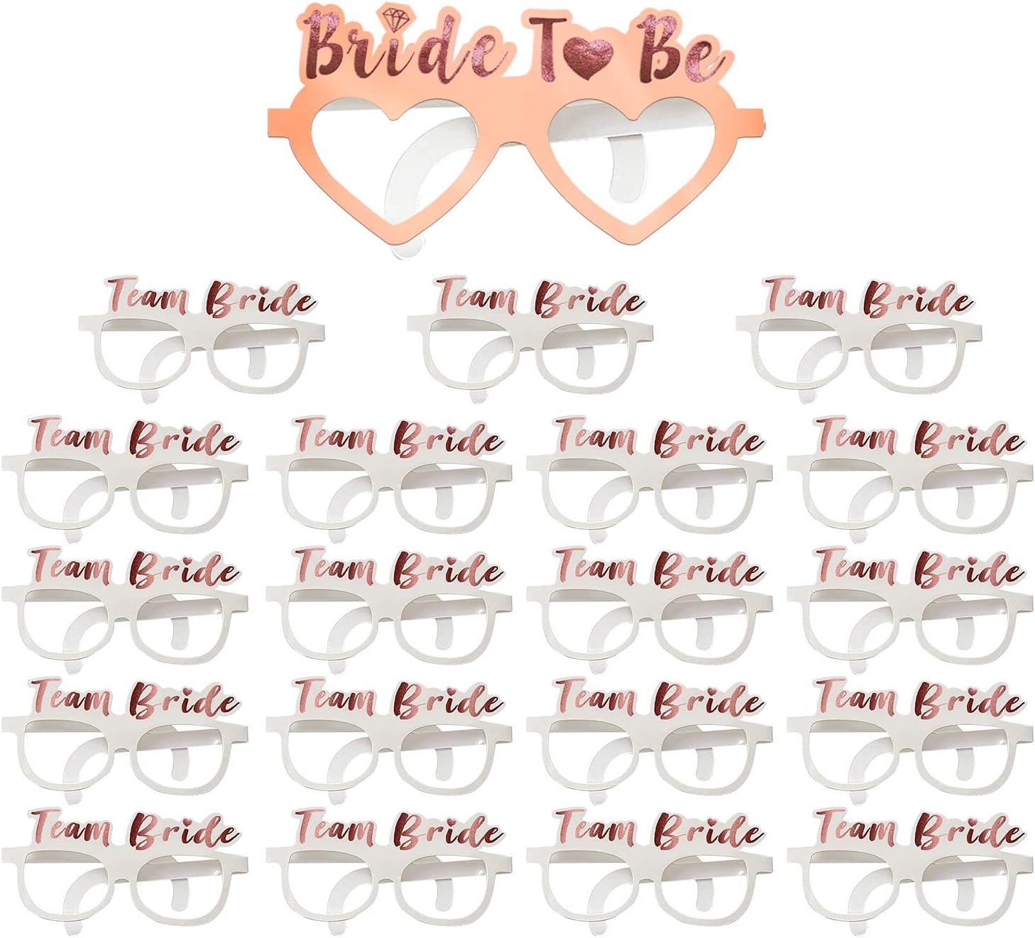 Yueshop 20 PCS Hen Party Glasses Team Bride Glasses Hens Night Bridal ...