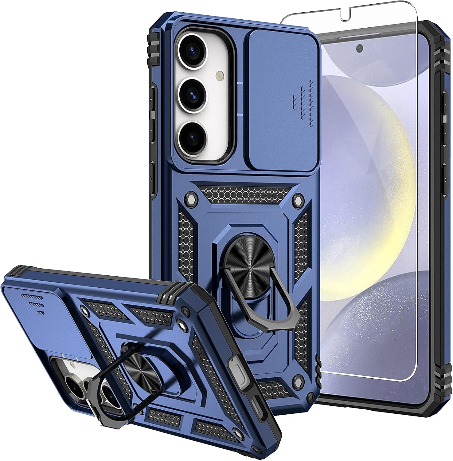 Amazon.com: for Galaxy S24 Plus Case, with Screen Protectors and Camera ...