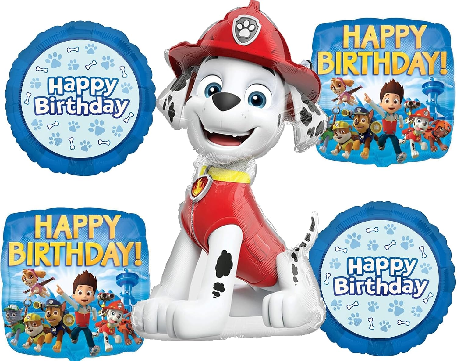 Amazon.com: Anagram Marshall Birthday Party Supplies Pups on Patrol ...