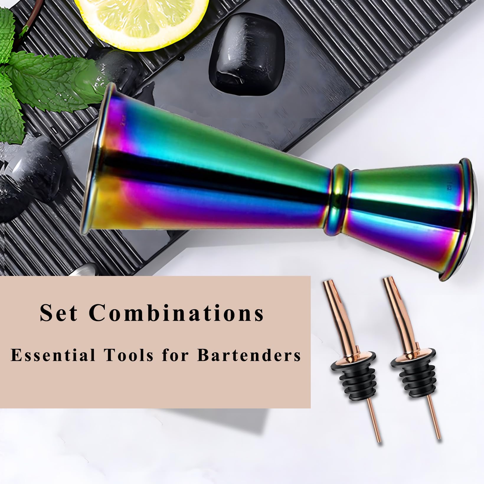 Cocktail Jigger Briout Jigger For Bartending, Double Japanese Premium ...