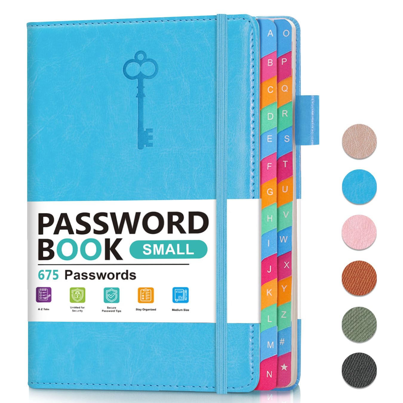 Amazon.com : hi!SCI Small Password Keeper Book with Colorful ...