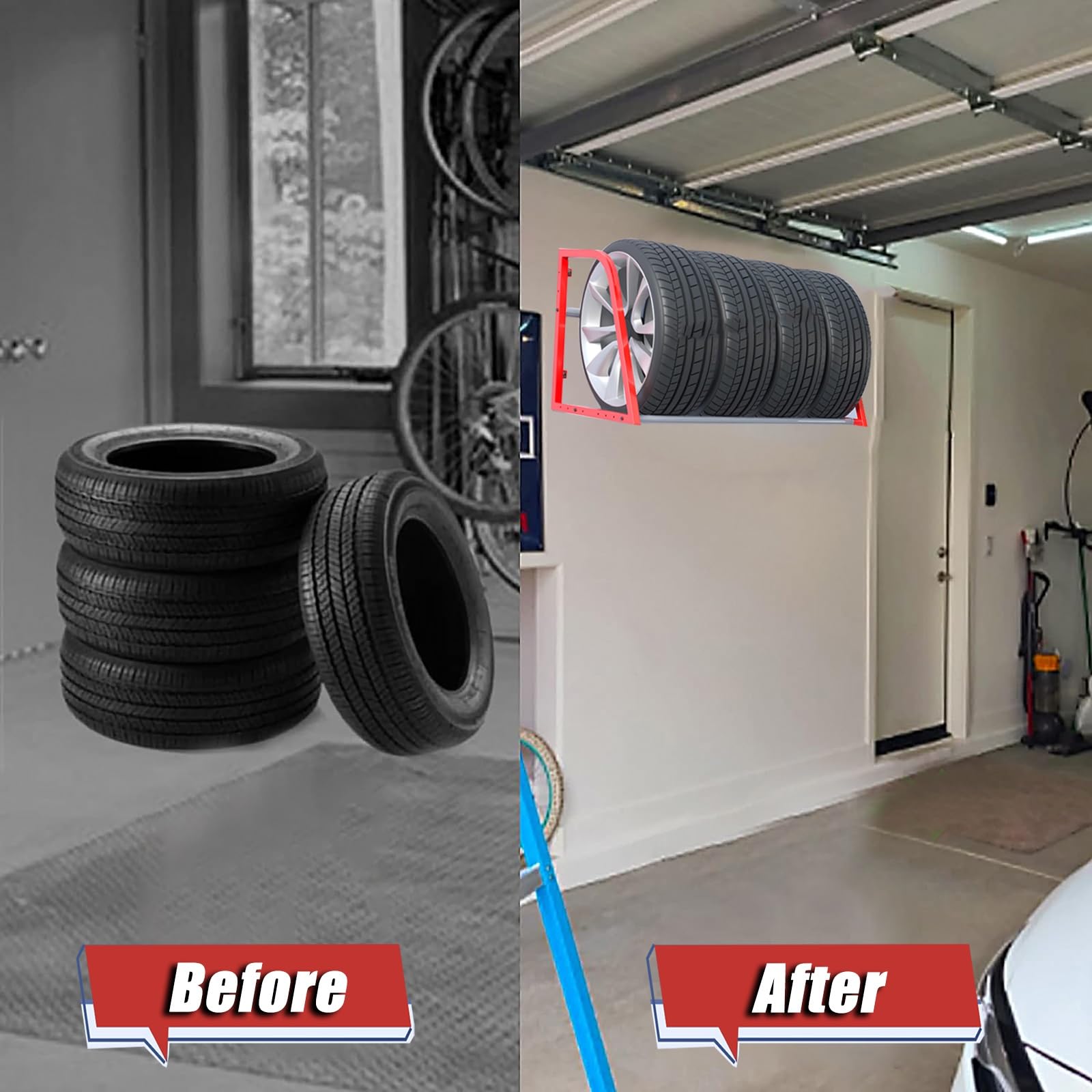 NUNETH Soporte De Rueda Para Colgar Neumáticos De