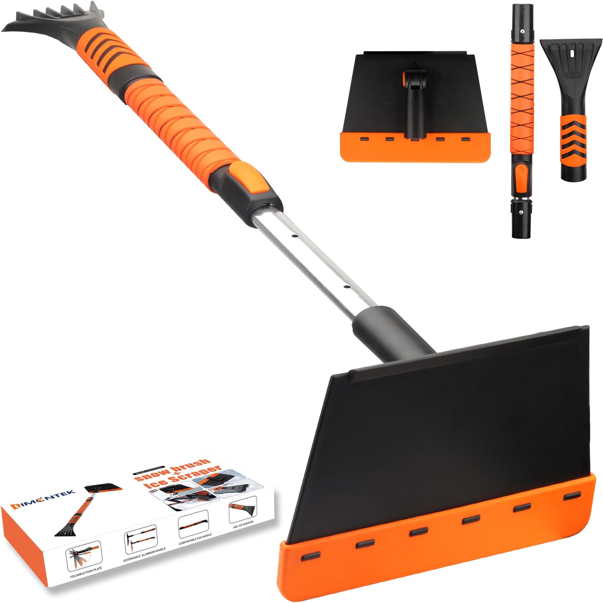 Amazon.com: limontek 36.6” Ice Scrapers for Car Windshield, Extendable ...