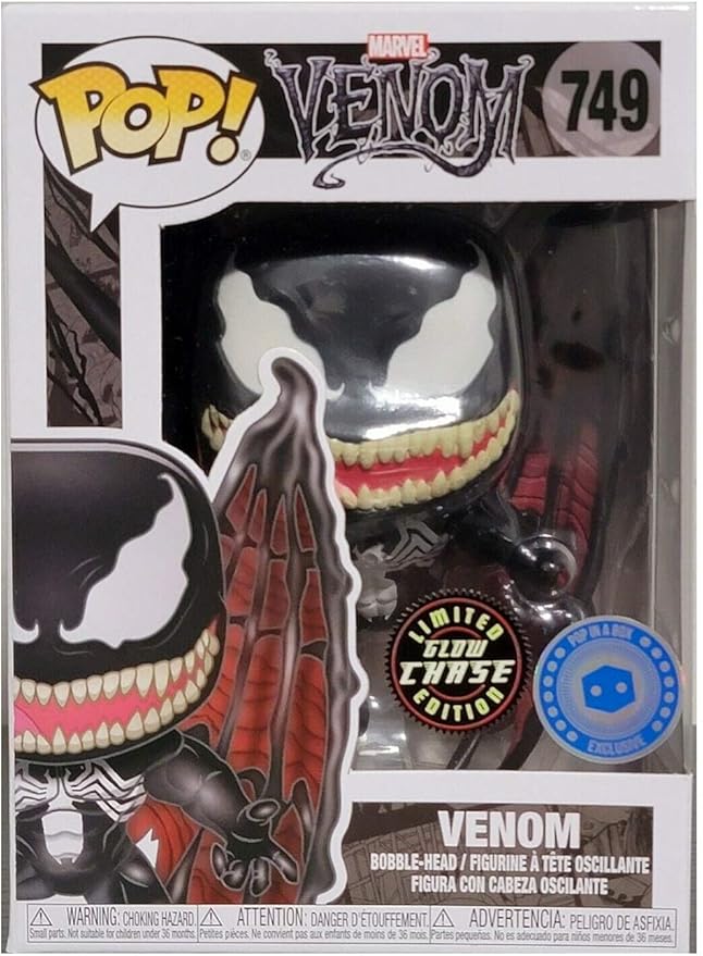Amazon.com: Funko Pop! 749 Marvel Winged Venom GITD Glow in The Dark ...