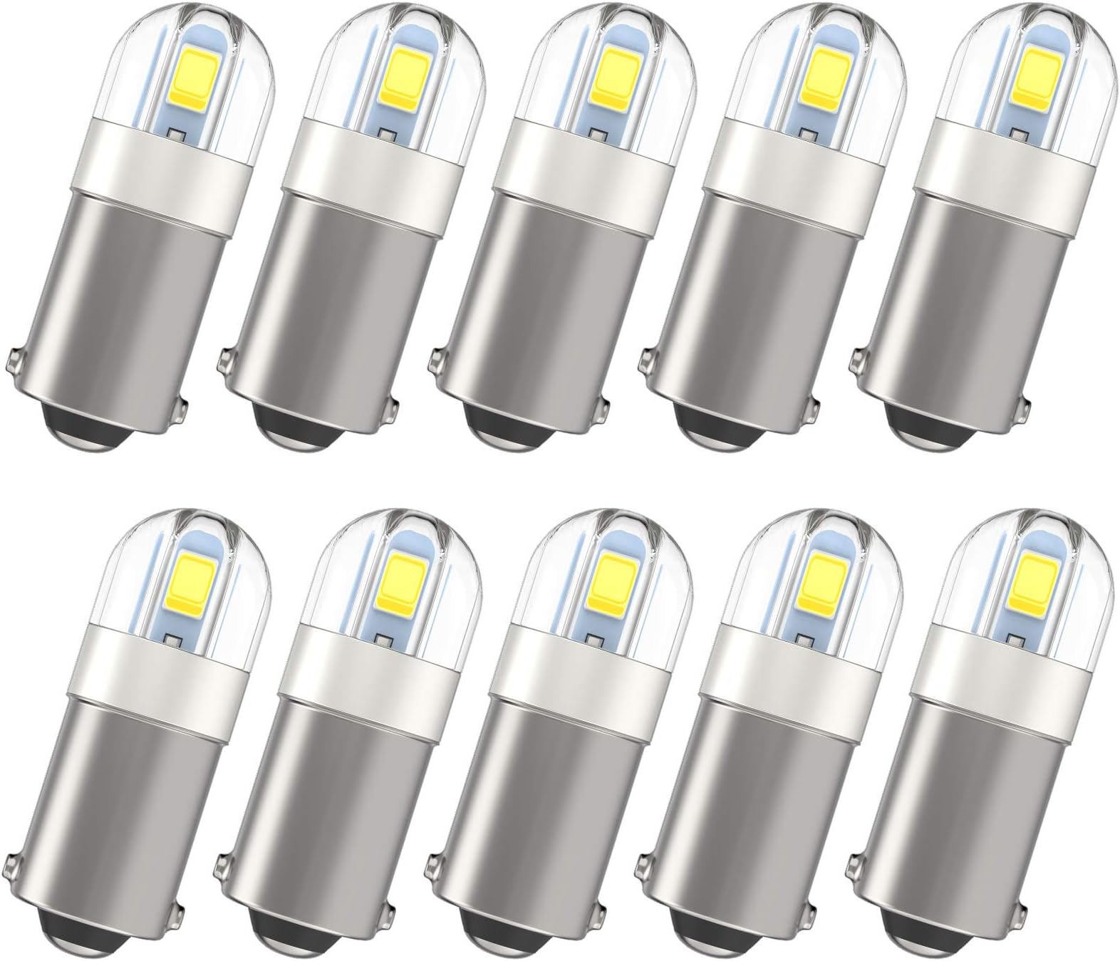 Amazon.com: Shuyee Super Bright BA9S LED Car Bulbs, BA9 53 57 1895 ...