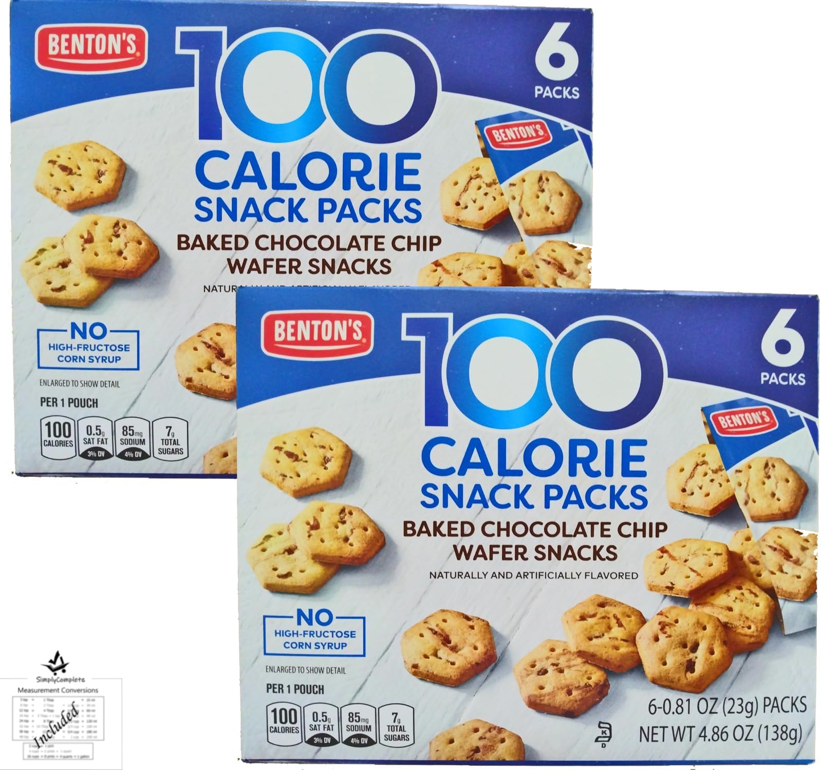 Amazon.com: Benton's Fit & Active Snack Packs (Baked Chocolate Chip ...