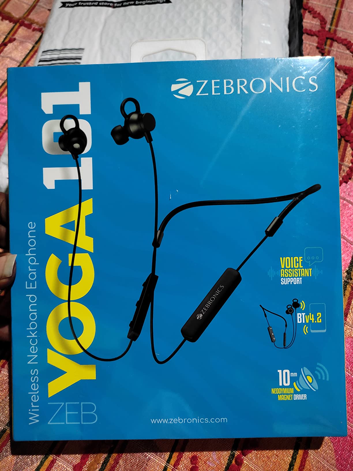 ZEBRONICS Zeb Yoga 101 (Black) Wireless Neckband Earphone with 10mm ...