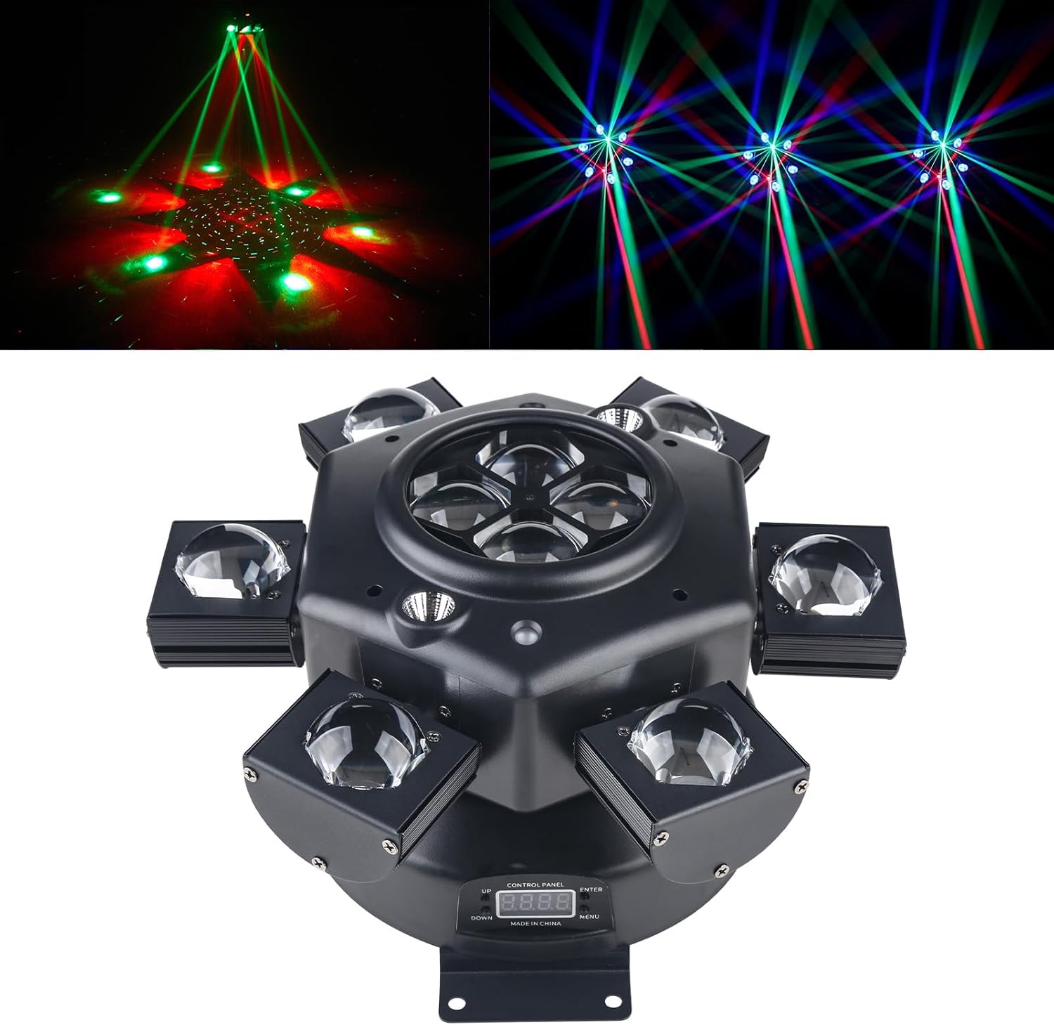 Luz de fiesta de DJ, 150 W RGBW 4 en 1 LED luces de escenario de DJ ...