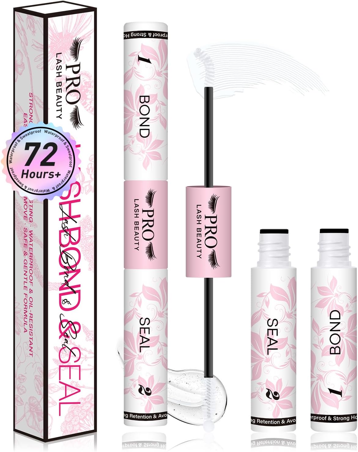 PROLASHBEAUTY Lash Cluster Glue Clear Lash Glue Lash Bond and Seal for ...