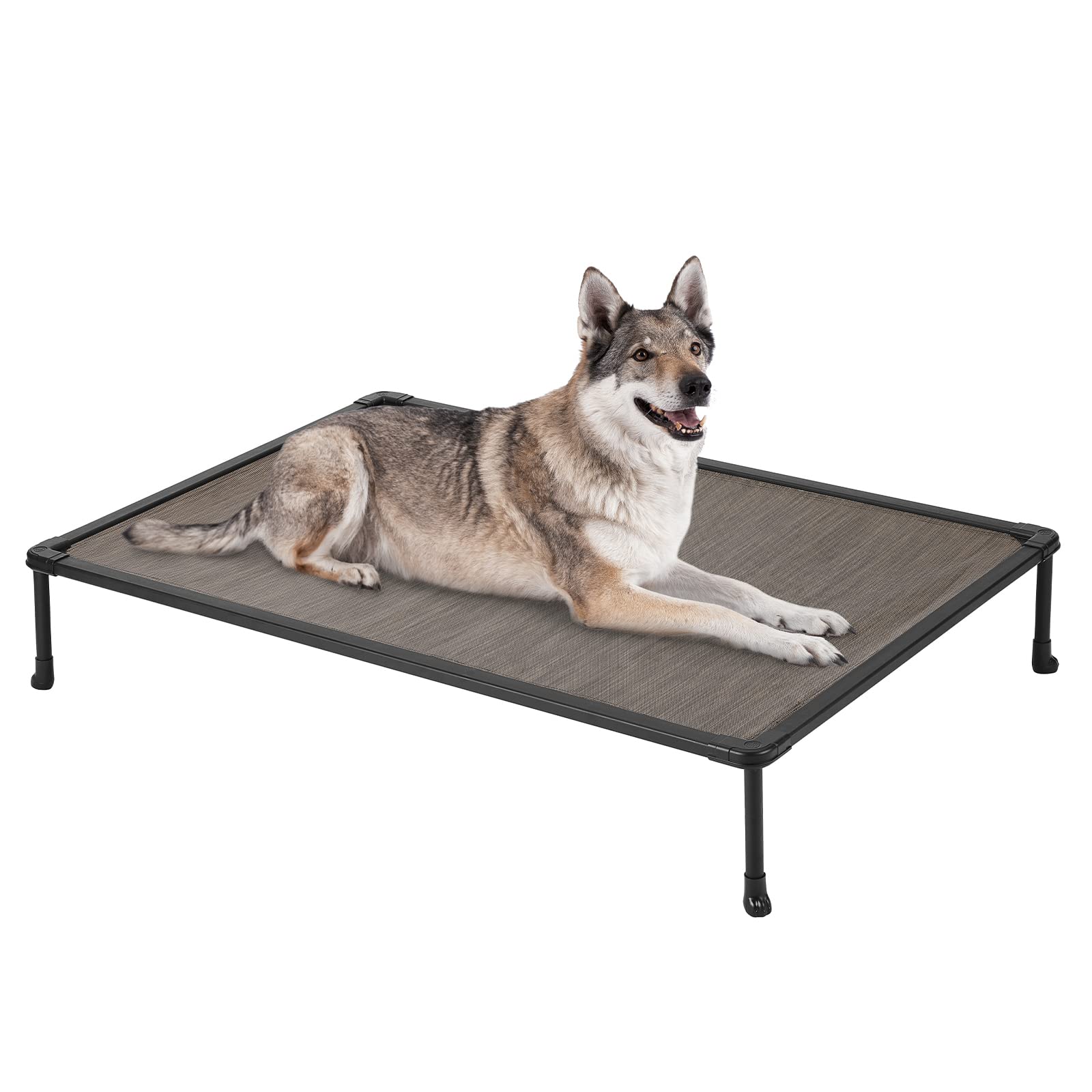 Veehoo Large Elevated Dog Bed – Chewproof Cooling Raised Dog Cots Beds ...