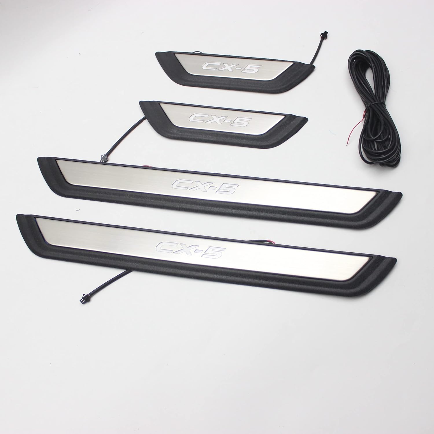 Amazon.com: OLIKE for Mazda CX5 CX-5 2018 2019 2020 2021 Fashion Style Led Door Sill Scuff Plate ...