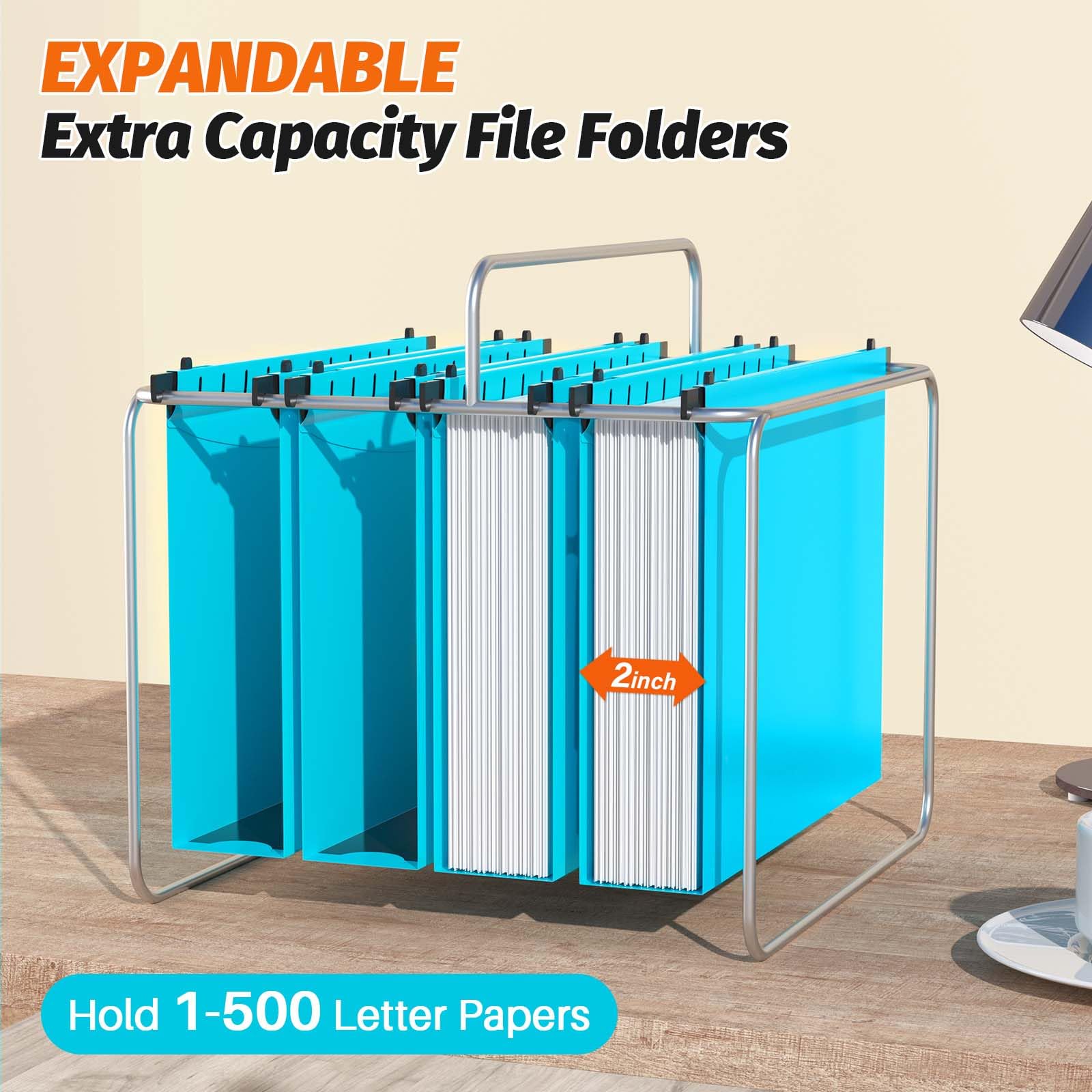 Snapklik.com : Shutex Extra Capacity Plastic Hanging File Folders,12 ...