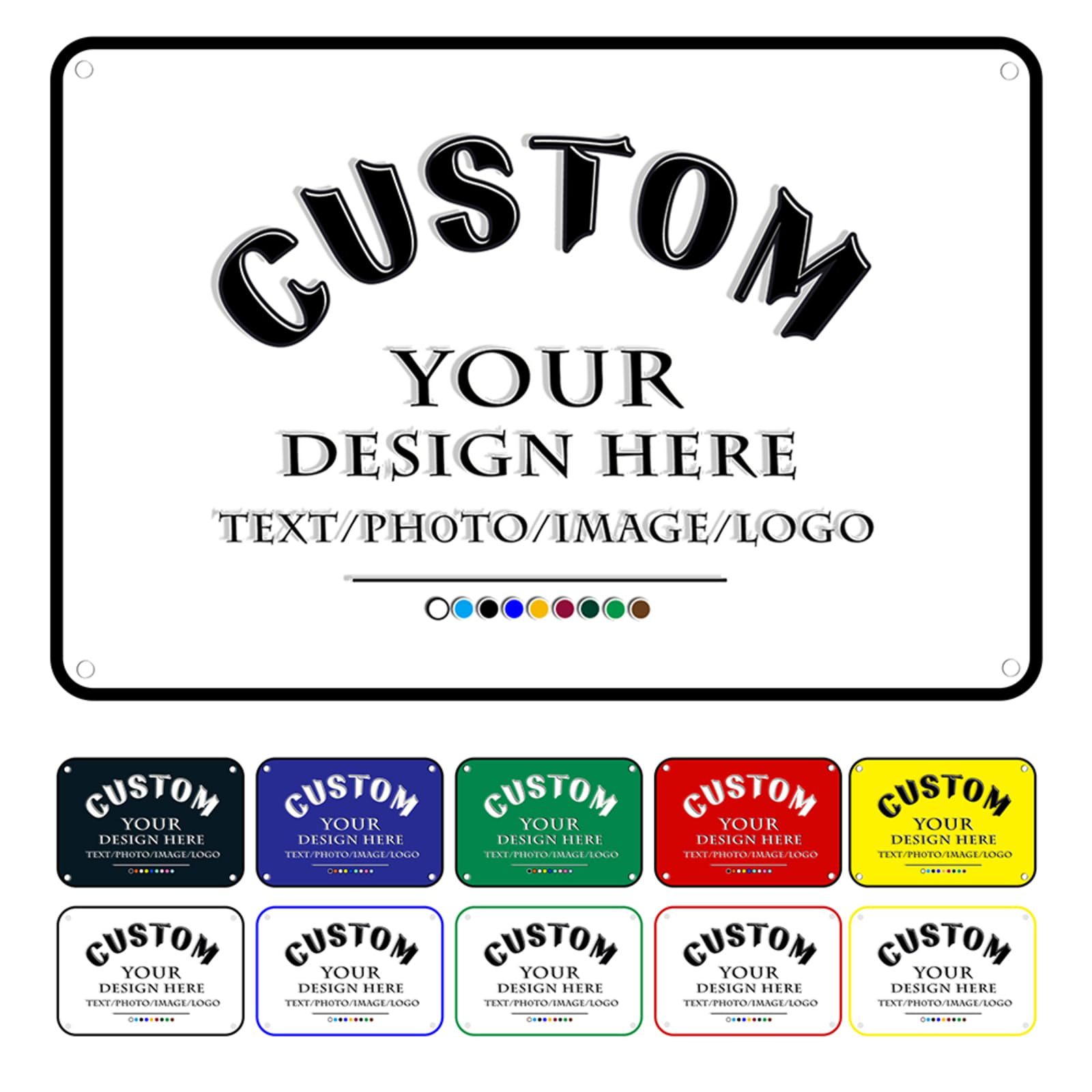 Amazon.com: Custom Signs Custom Signs for Business Indoor/Outdoor ...