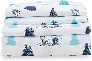Amazon.com: Berkshire Blanket Peanuts® Kids Sheet Set Queen Size - 4 ...